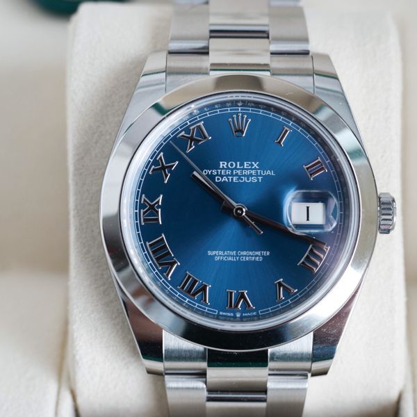 [WTS] 2020 Rolex Datejust 41 Azzurro Blue Roman Dial - Brand New ...