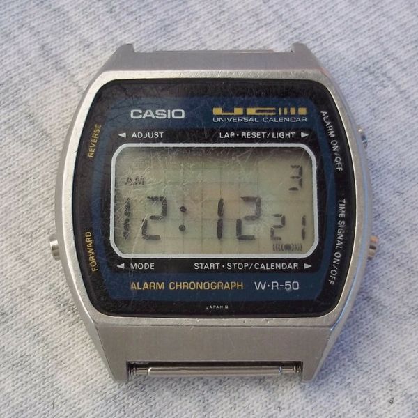 Vintage Casio UC-50W Watch Universal Calendar, Alarm Chronograph, W-R ...