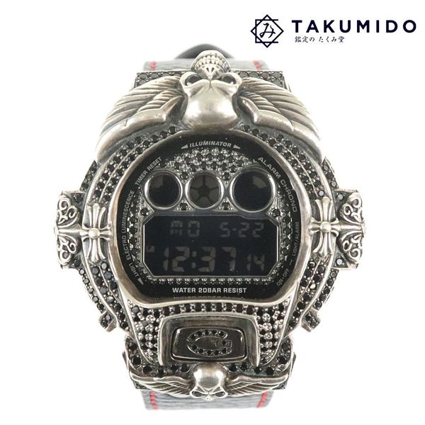 Casio Men's Watch G-SHOCK DW-6900SN Chrome Hearts Custom Used Digital ...