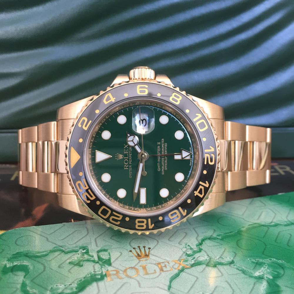 Rolex GMT Green Dial Anniversary 116718LN - Mint condition | WatchCharts