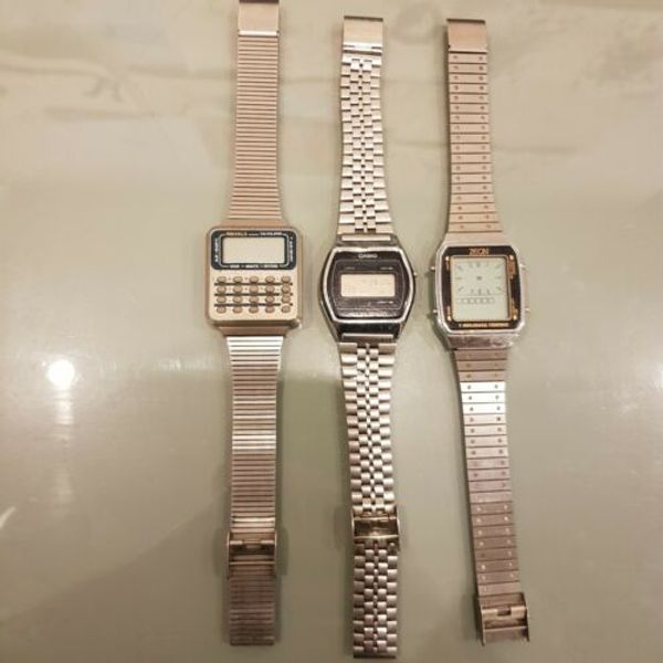 Vintage digital watches Casio/Zeon/Melody/Shivas/ Calculator ...