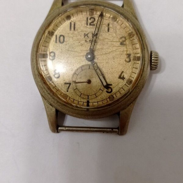 WW2 german Military Men's Alpina KM 596 Germany Kriegsmarine. Working ...