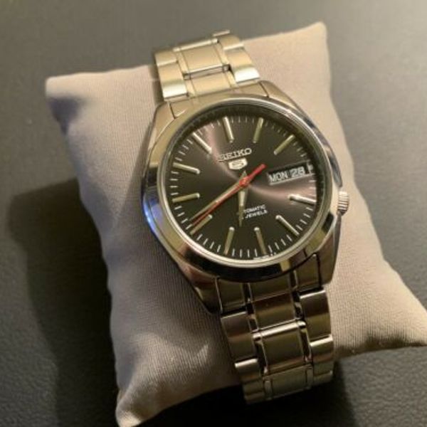 Seiko 5 SNKL45K1 Men's Watch Black Dial Great Condition With Three 18mm ...