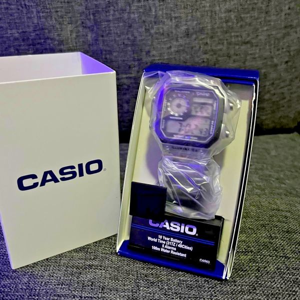 Casio Series Men’s Digital Watch 100M WR Multi Alarms 100 SEC S ...