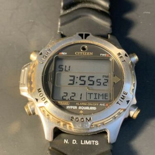 CITIZEN PROMASTER HYPER AQUALAND DIVER CHRONOGRAPH D208-089839 ...