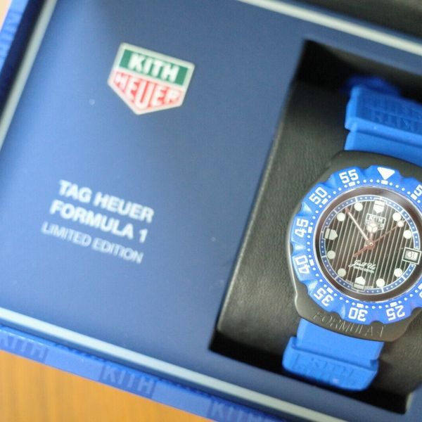 NEW - Blue Tag Heuer Formula 1 - Kith Limited Edition Collaboration ...