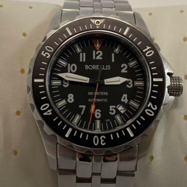 Borealis Scout Sniper Tritium Black Dial Automatic Dive Watch, Marathon ...