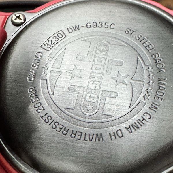 CASIO G-SHOCK DW-6935C-4CR 35TH ANNIVERSARY RED OUT SERIES ...