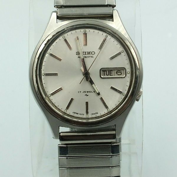 Seiko Automatic Watch Men's 7009-8029-P Stainless Steel Stretch Band ...