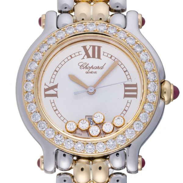 [Ginza store] Chopard Happy Sports Bezel Diamond Men's Watch 27 / 8237-21 / 11 Stainless steel ...