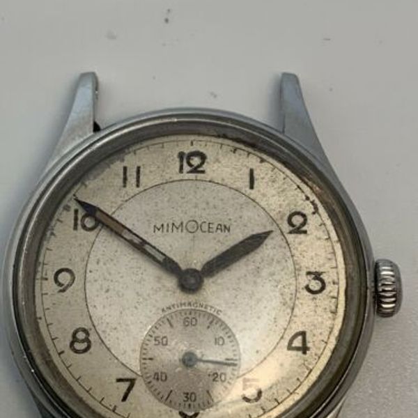 Rare Vintage 1940's Military Mimocean (MIMO-Girard Perregaux) WW2 Men's ...