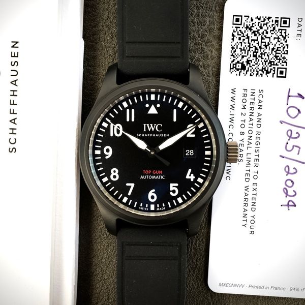 IWC Pilot's Watch Automatic TOP GUN 41mm Ceramic MINT IW326906 Oct 2024 ...