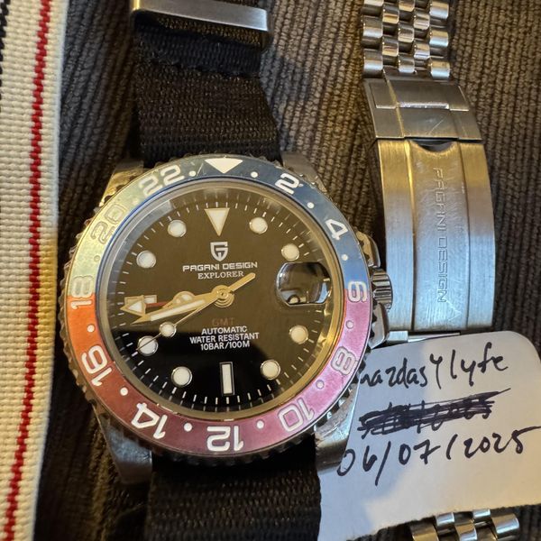 [WTS/WTT] Pagani Explorer Pepsi Bezel GMT Automatic w/ Multiple Straps ...