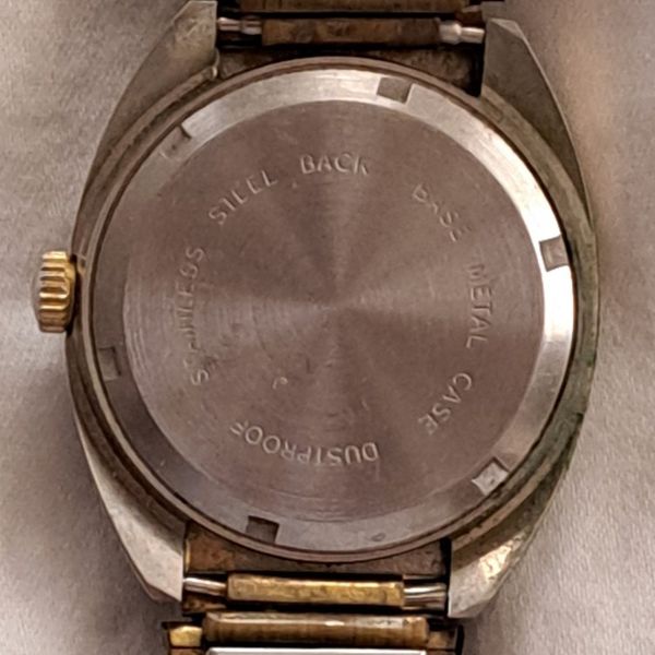 Seiko Quartz Shock Resistant Watch Stainless Steel Back Cover (Parts ...