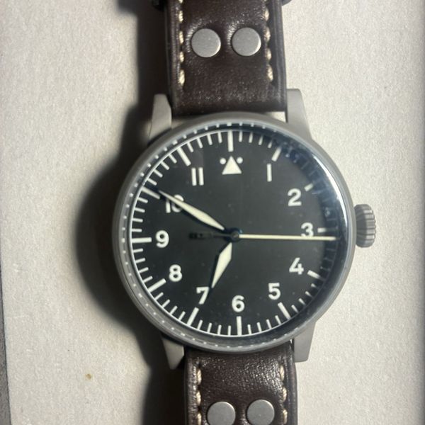 Laco Memmingen Original 42mm Hand Wind Mechanical Pilot Type a Watch ...
