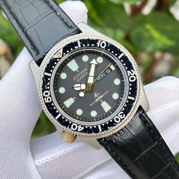 Vintage Citizen Promaster JDM Diver 300M Titanium Japan Quartz Watch ...