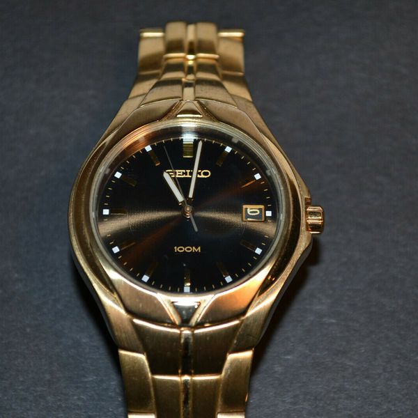 Seiko Watch 7N42-0BC0 Men's Gold Tone Stainless Steel Band Quartz ...