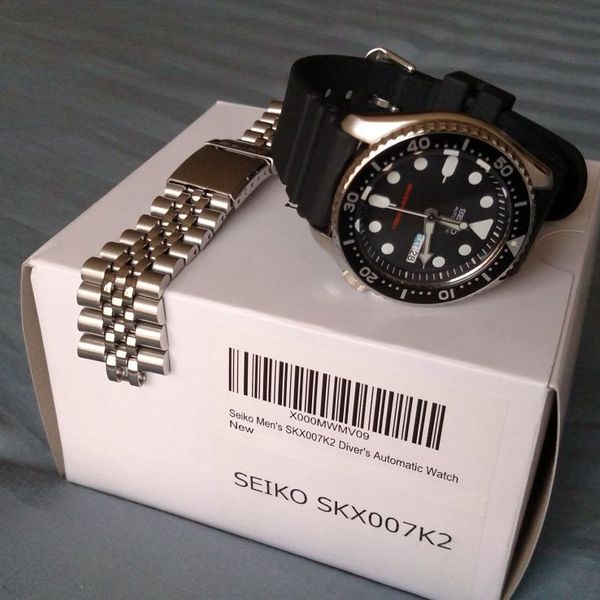 Sold - Seiko SKX007K2 Jubilee and Rubber | WatchCharts Marketplace