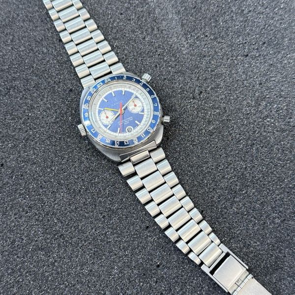 Hamilton Lanco Chrono-matic automatic chronograph Pan-europ 707 Clock ...