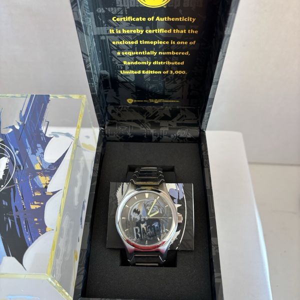 Limited Edition FOSSIL LI2521 BATMAN Legend Watch 3000 MADE WORLDWIDE ...