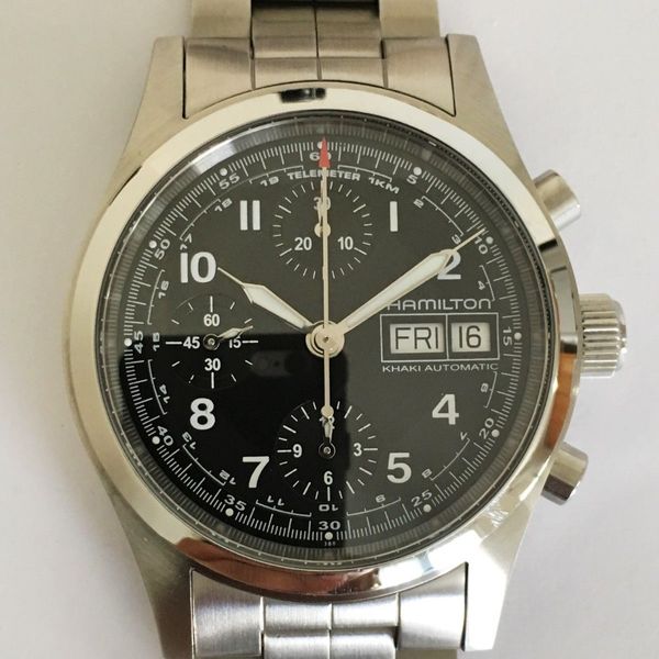 Hamilton Khaki Automatic Chronograph H71416137 w/ Box 38mm H-21 ETA ...