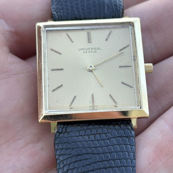 [WTS] ????????????18k Gold Universal Geneve Tank ...