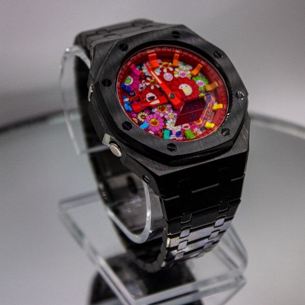 Custom Red â Takashi Murakamiâ Casio Oak G-Shock GA-2100 Watch ...