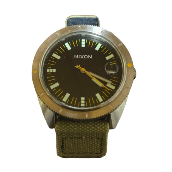 NIXON Watch : THE ROVER Date Quartz Men Wristwatch Working Round shape ...