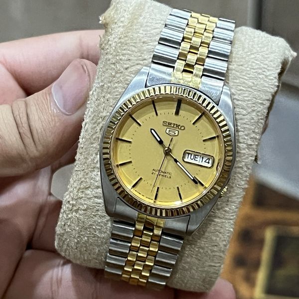 Vintage Seiko 5 Two Tone Automatic 7s26 Day/Date | WatchCharts Marketplace
