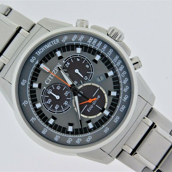 CITIZEN MENS STAINLESS STEEL CHRONOGRAPH ECO DRIVE H500-S107768 QUARTZ ...
