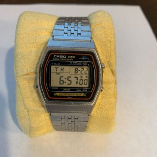 Vintage Casio Marlin W-35 W35 Steel Digital LCD Watch 248 Module ...