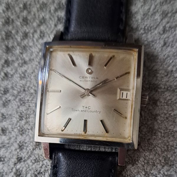 Mens Vintage Certina 27 Jewel Automatic Town & Country Wristwatch Swiss ...