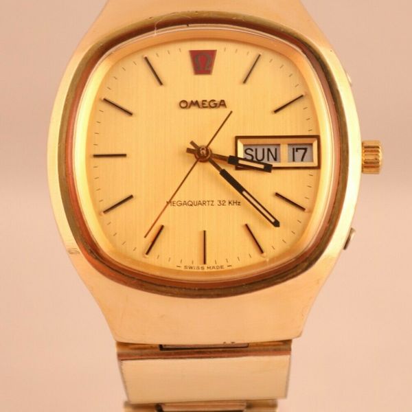Omega Megaquartz 32 KHz Men's Watch - Cal. 1310 - 196.0036 - Rare Gold ...