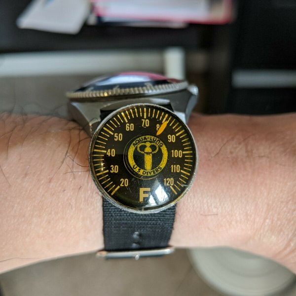 Vintage Aqualung Temperature Gauge RARE Diving Accessory | WatchCharts ...