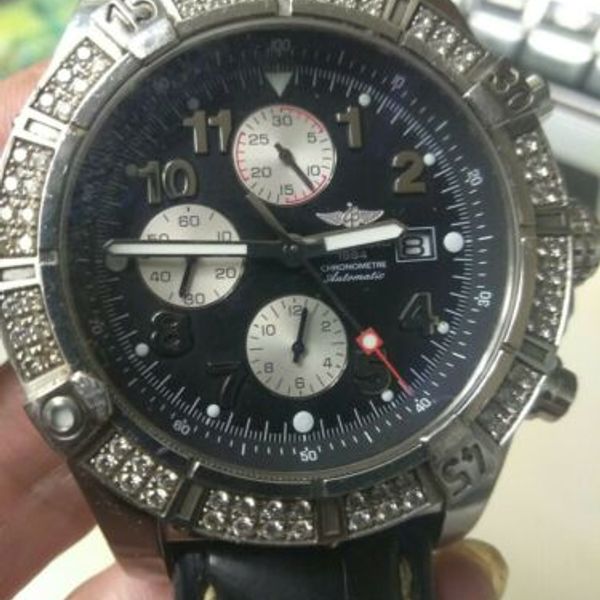 Breitling avenger A13370 Factory Diamond Bezel Automatic Chronometre ...