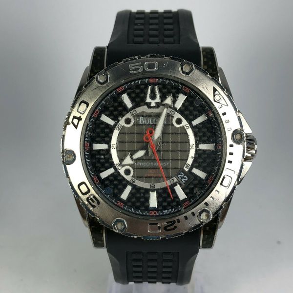 Bulova Mens Precisionist C877689 Quartz Analog Stainless Steel Luxury ...