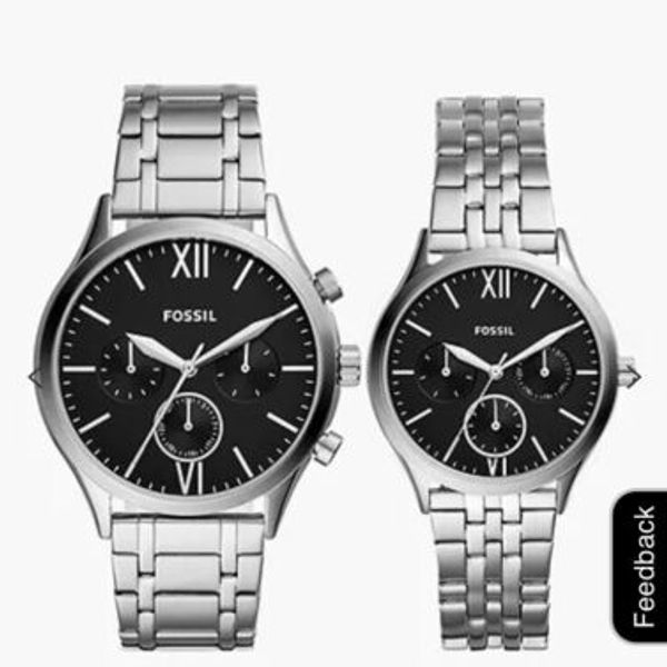 Fossil L Black His and Hers Watch Set (BQ2469SET) | WatchCharts Marketplace