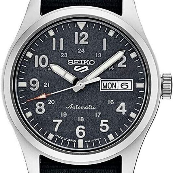 Seiko 5 Sports SRPG31 Automatic Grey Dial Grey Nylon Strap Men’s Watch ...