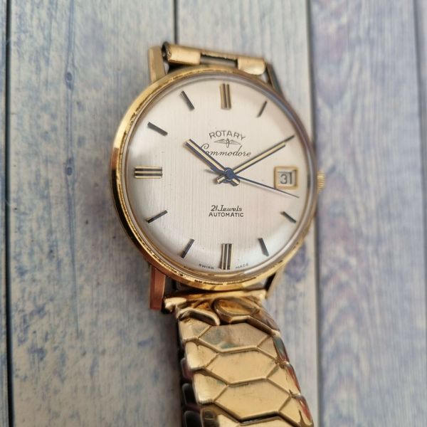 Vintage 9ct Rotary Commodore Automatic Men's Watch 9k | WatchCharts ...