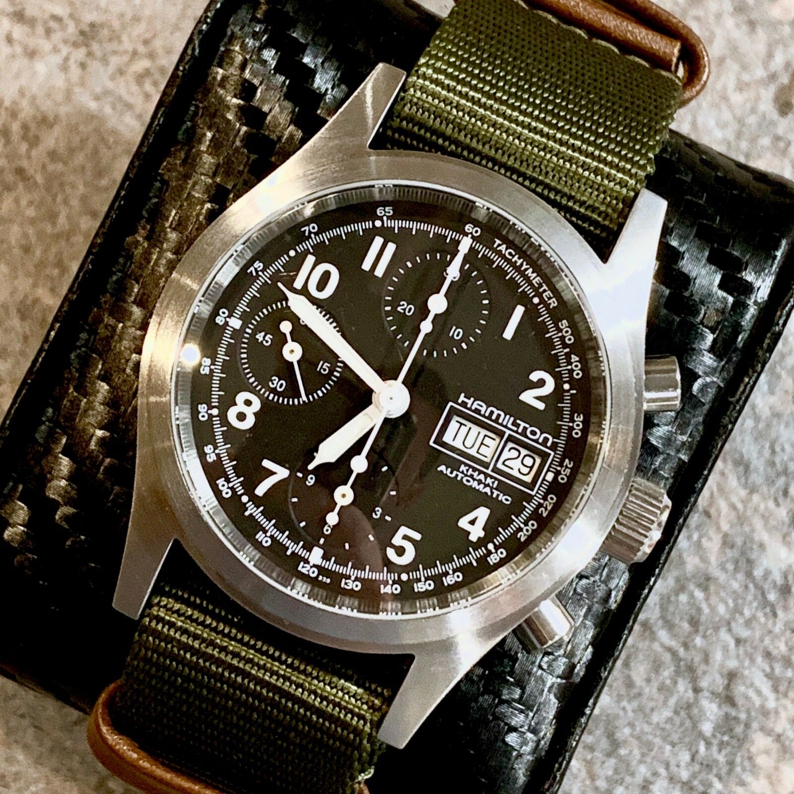 Hamilton Khaki Field Automatic Chronograph 38 H71416733 Price as of ...