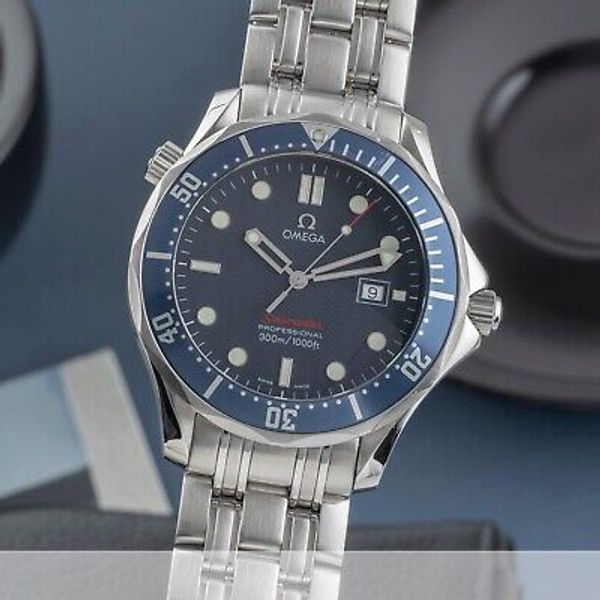Omega Seamaster "Red" Professional Diver 300M Stainless Men's Watch Ref ...