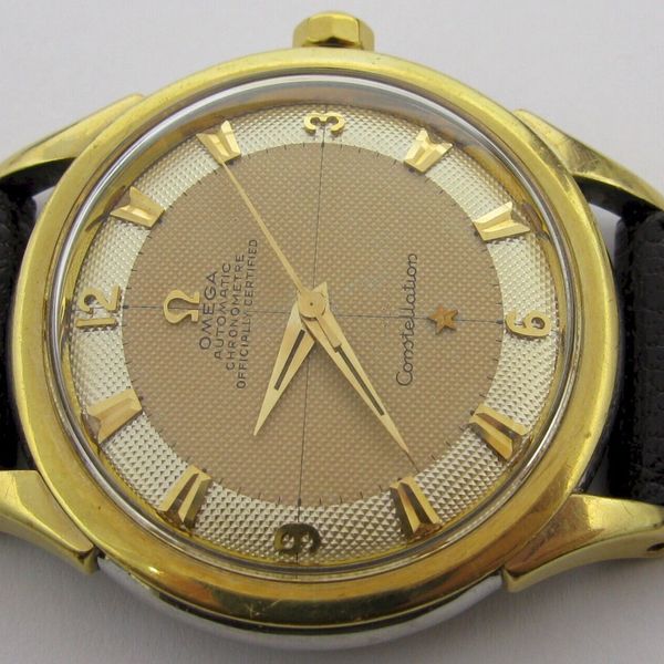 Omega constellation 2652 11SC s. steel gold top automatic watch 351 for ...