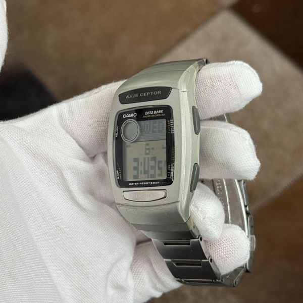 Vintage Casio Data Bank Wave Ceptor FKT-300 Atomic Radio Watch JDM Mod ...