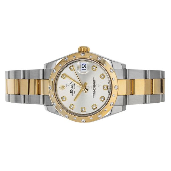 FS- Rolex 178343 Random Datejust Midsize Silver Diamond Dial Diamond ...