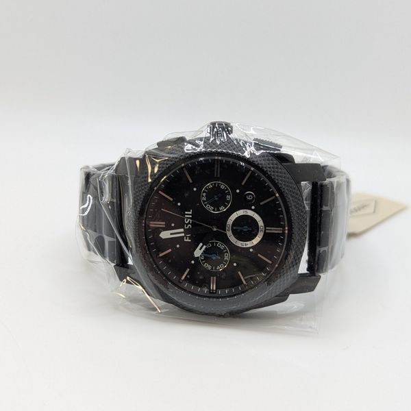 Fossil Machine FS4552IE Mens Black Round Analog Quartz Chronograph ...