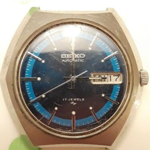 Seiko automatic 17 jewels vintage mechanical wind up wrist watch 7006 ...