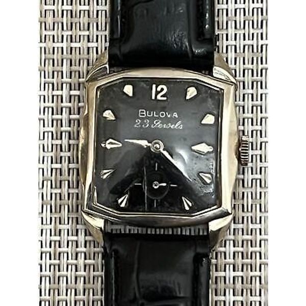 1960 Men's Bulova President 23 Jewel Wrist Watch ~ 10K Rolled Gold ...