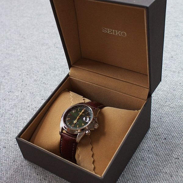 Seiko Prospex Alpinist Green Dial SPB121 w aftermarket strap ...