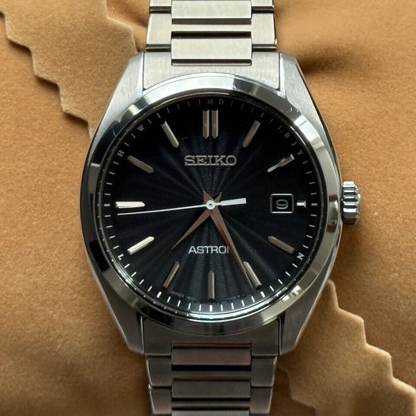 Seiko Astron SBXY033, 39mm, Titanium, Radio Controlled, Solar, watch ...
