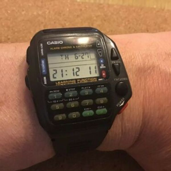 Casio CMD-40 wrist TV remote control watch new battery strap plus ...
